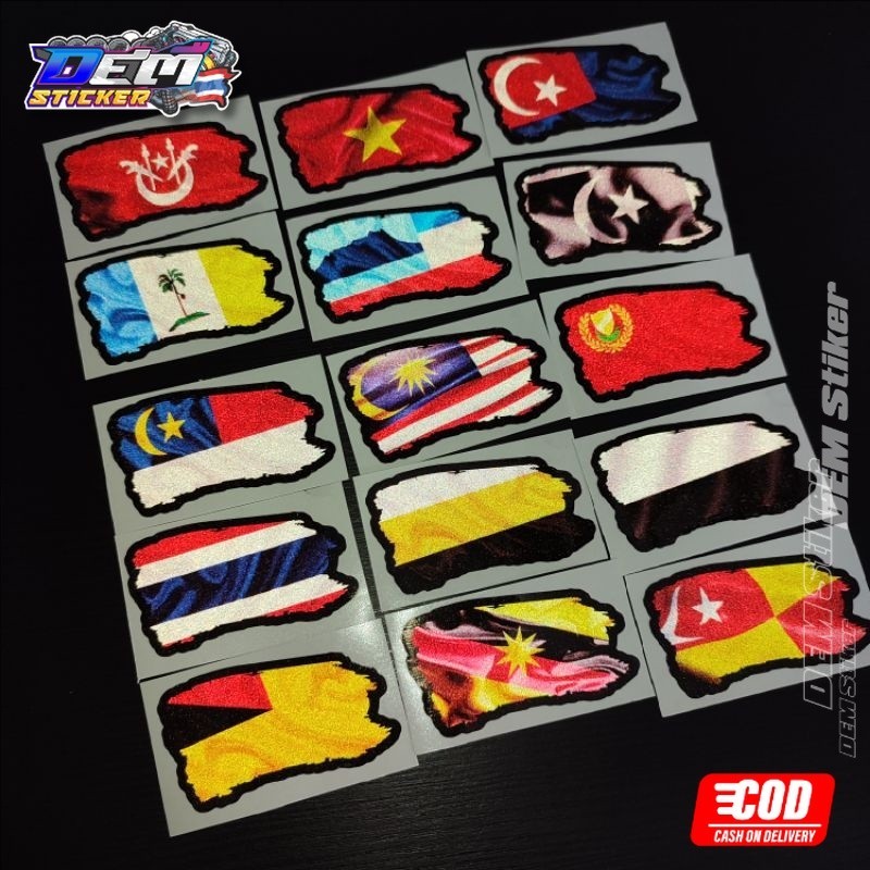 Jual Sticker Bendera Semua Negara Stiker Premium | Shopee Indonesia