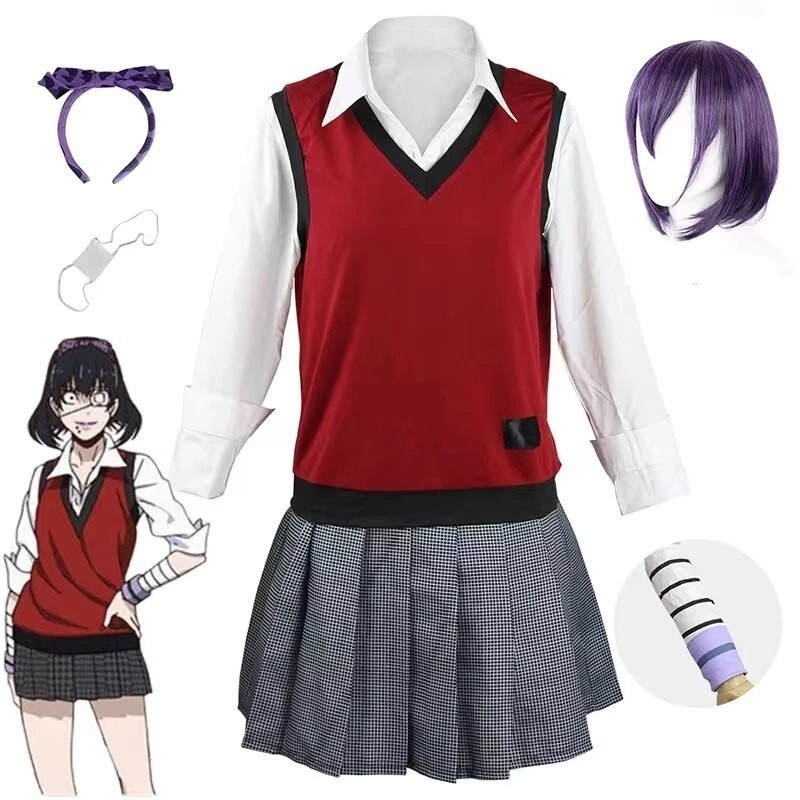 Jual PREORDER Anime Midari Ikishima Cosplay Costumes Kakegurui ...