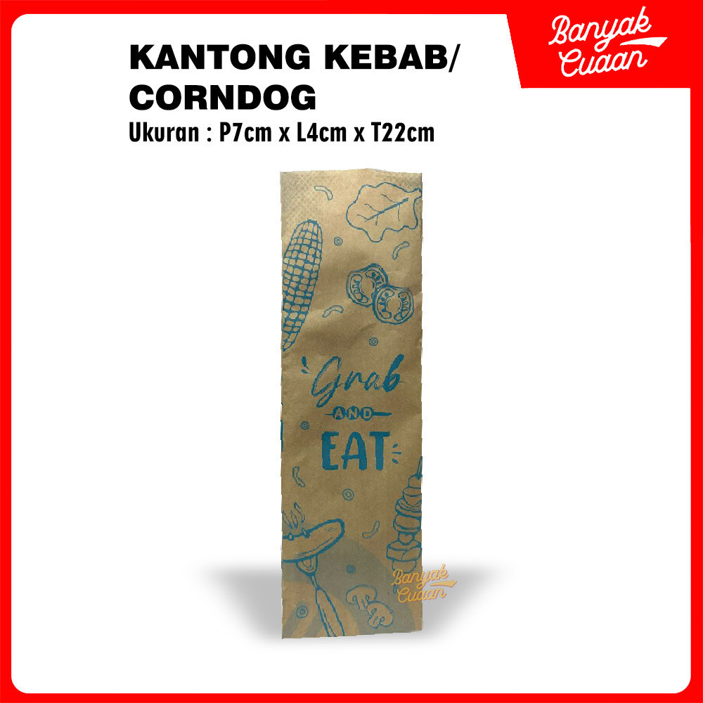 Jual Kemasan Corndog (isi 50 Pcs) Coklat / Kemasan Bakso Bakar ...