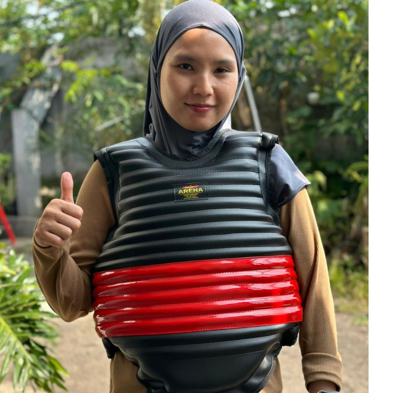 Jual BODY PROTECTOR SILAT Arena MVP terbaru velcro sudut merah ...