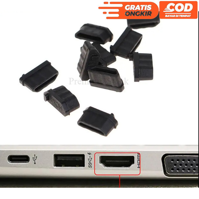Jual penutup anti debu hdmi Socket external monitor Dust Cover HDMI ...