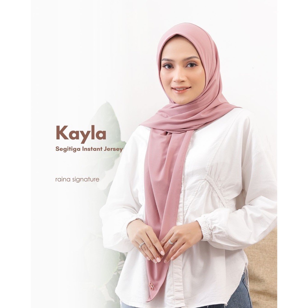 Jual YR63EF Raina Signature KAYLA Jilbab Instant Segitiga Anti Tembem ...