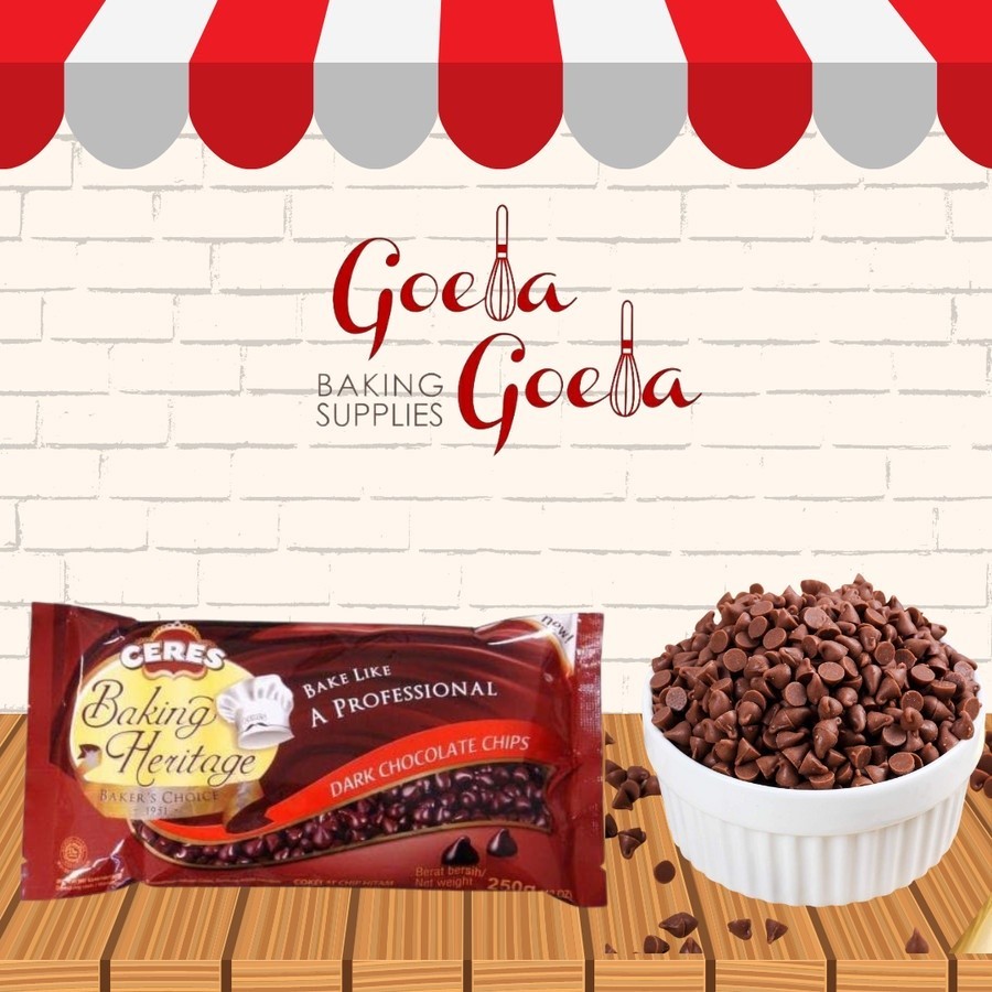 Jual Choco chips / Chocochips Ceres Baking Heritage Dark | Shopee Indonesia