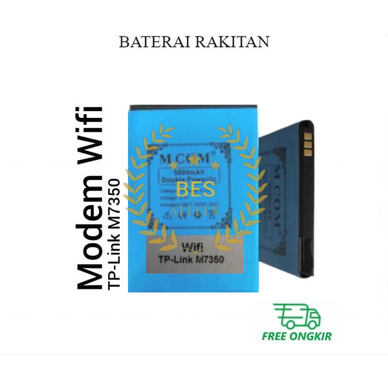 Jual Baterai MCOM for Modem TPLINK TP-LINK M7350 Mifi Double Power 5000mAh batere batre batrai ...
