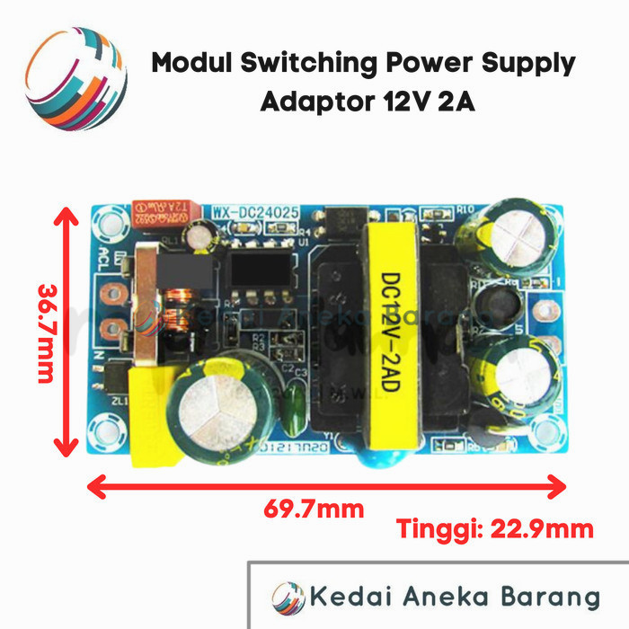 Jual Module Modul Switching Power Supply 12V 2A AC-DC AC - DC Adaptor | Shopee Indonesia