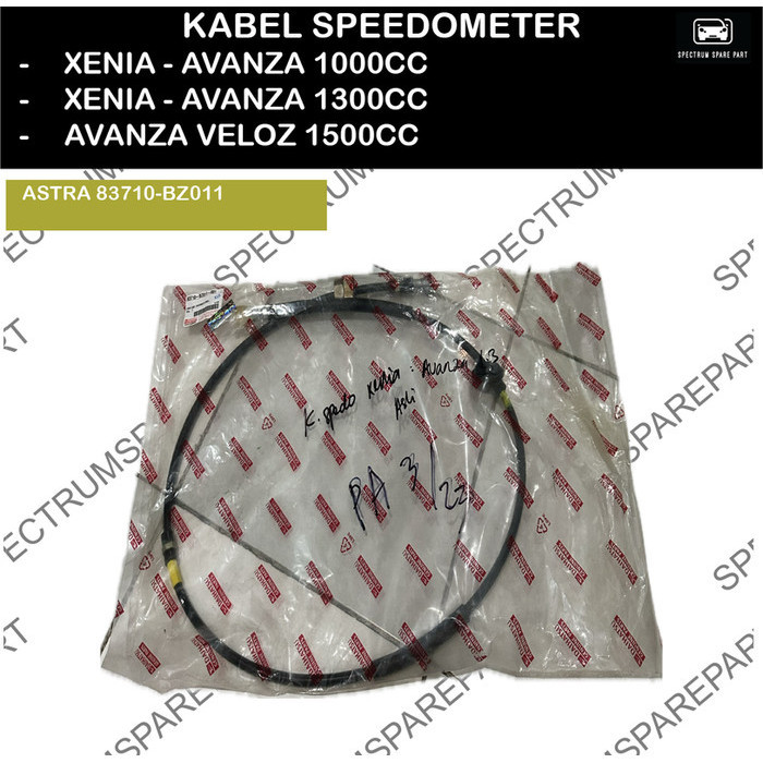 Jual KABEL KILOMETER SPEEDOMETER XENIA - AVANZA - VELOZ ORI 83710-BZ011 ...