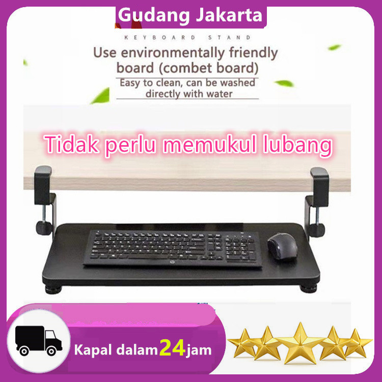 Jual Tidak perlu memukul lubang Keyboard Tray Tempat keyboard komputer ...