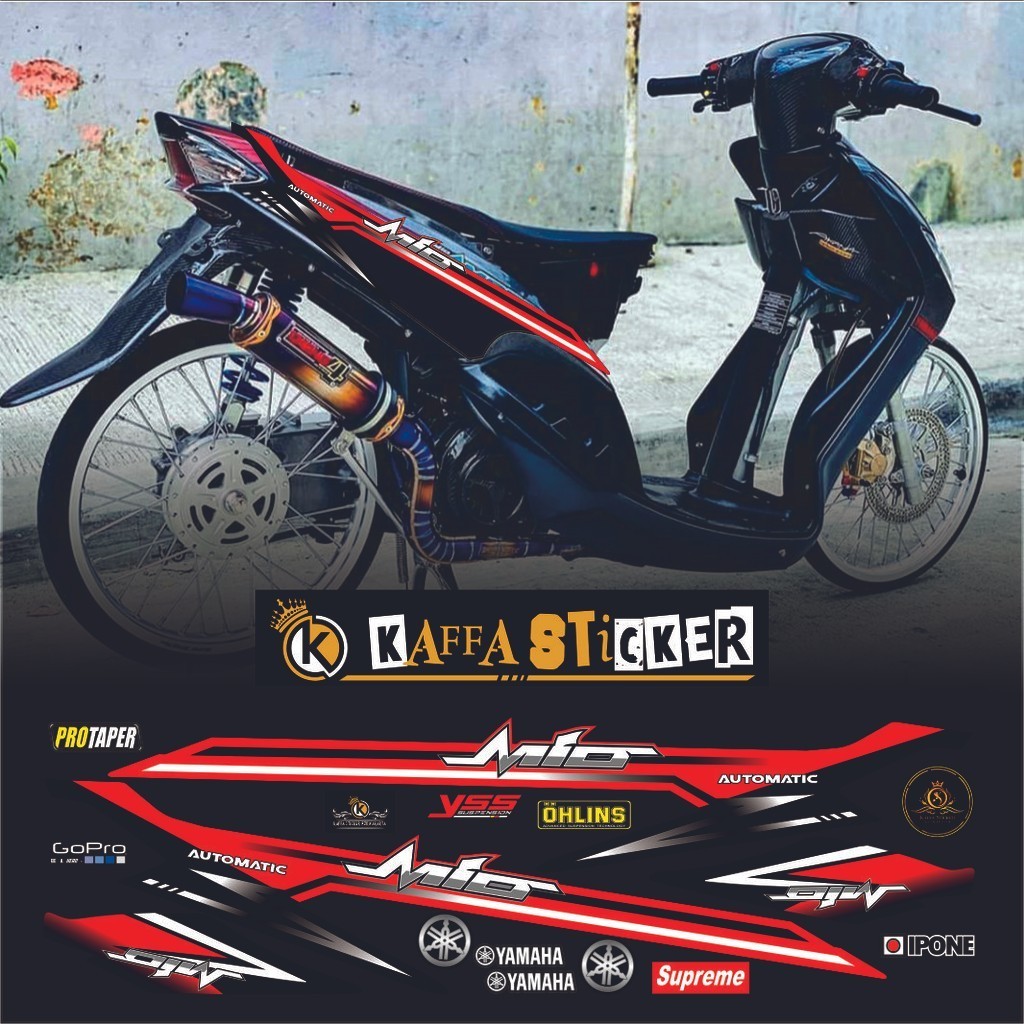 Jual STIKER POLET Stiker Mio Sporty Mio Smile Striping Mio Amore Mio ...