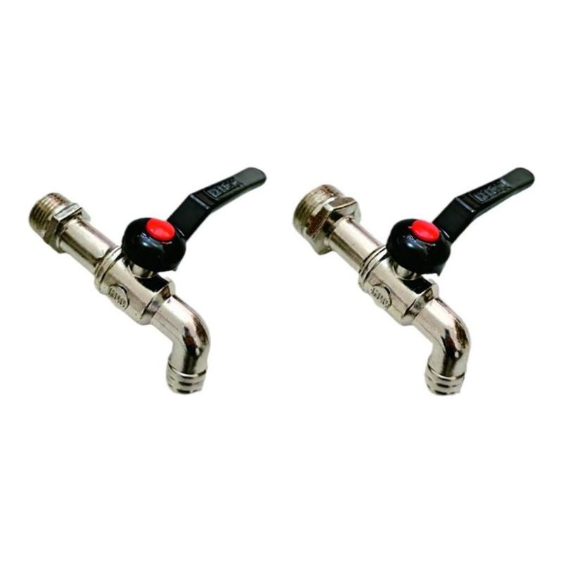 Jual Kran Air Besi Gagang Panjang HITAM YSK HONGSHU 1/2 Inch & 3/4 Inch ...