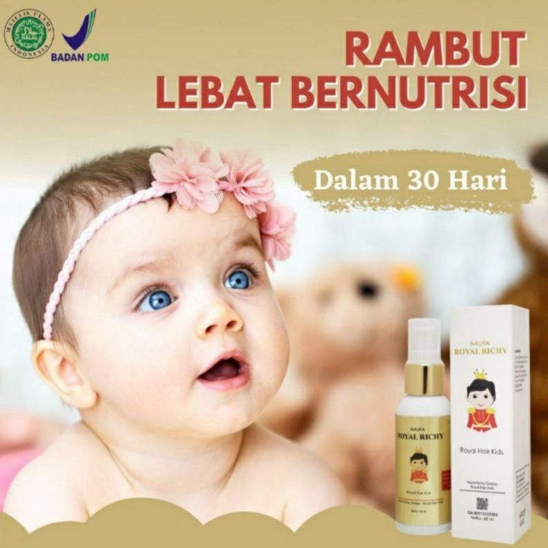 Jual NAUFA ROYAL RICHY MINYAK RAMBUT ANAK PENUMBUH RAMBUT ANAK TIPIS ...