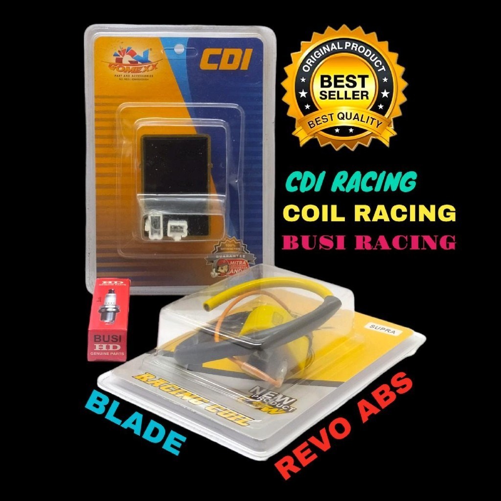Jual PAKET UPGRADE CDI RACING BLADE REVO ABS COIL RACING BUSI RACING ...