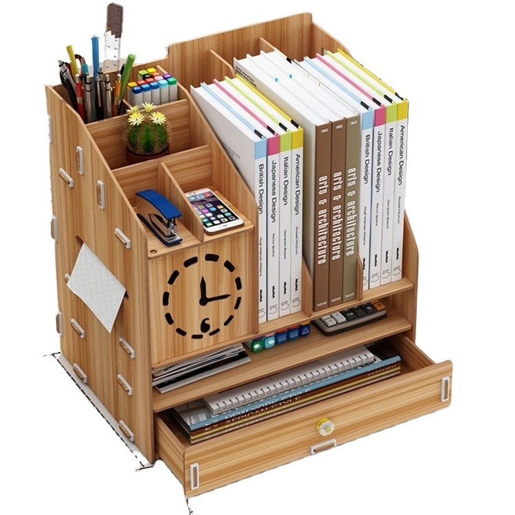 Jual Tonsmile Organizer Kertas Meja A4 Kantor Kayu Elastis Cherry ...