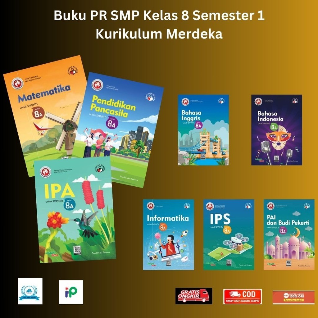 Jual Buku Pr/Lks SMP Kelas 8 Kurmer Semester 1 & 2 KURIKULUM MERDEKA Intan pariwara Tahun 2024 ...