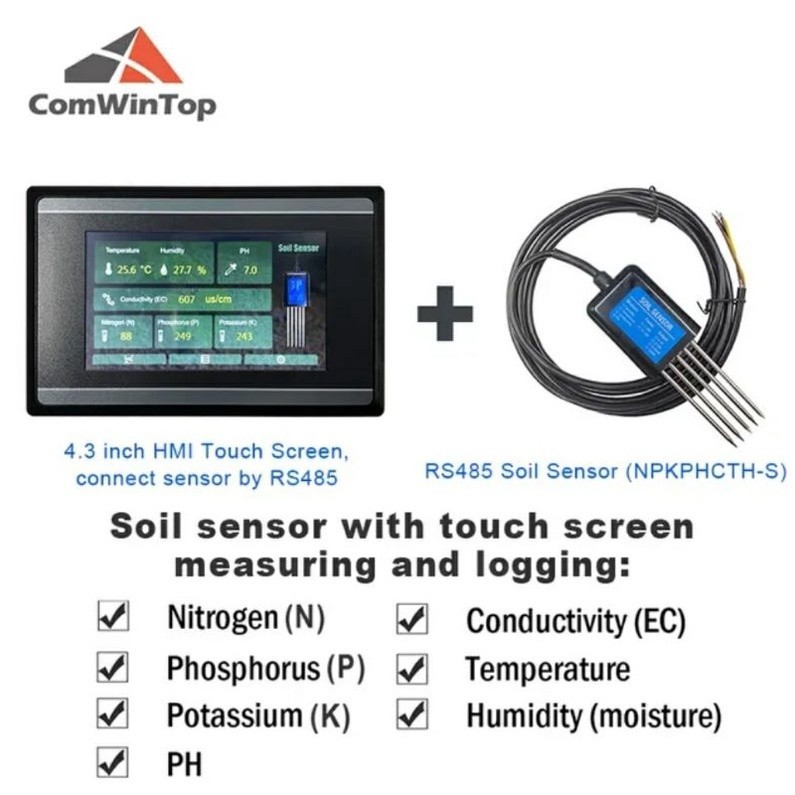 Jual Measuring and Logging Soil Moisture Temperature Humidity EC PH NPK ...