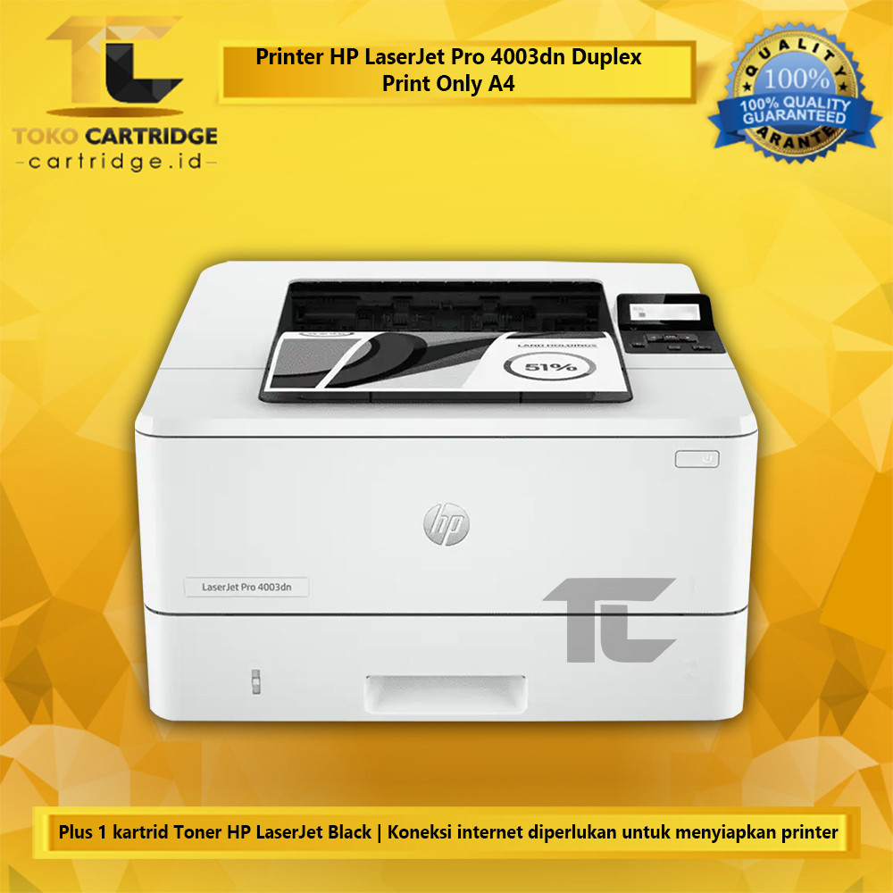 Jual HP Laserjet Pro 4003dn New Printer Monochrome Duplex (2Z609A) One Function Print Only ...