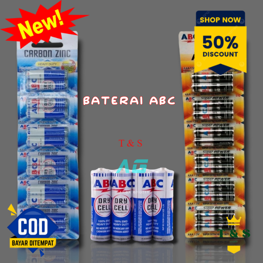 Jual Baterai AAA ABC Super Power 12pcs / Baterai AAA / Battery ...