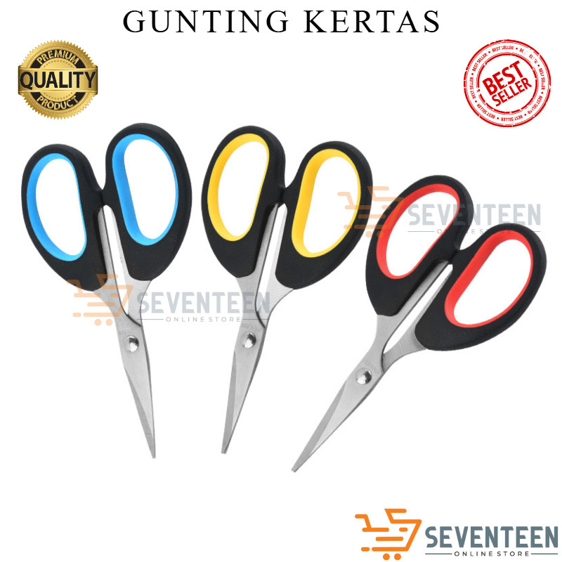 Jual SEVENTEEN GUNTING SERBAGUNA SIZE BESAR ATK GUNTING KANTOR GUNTING ...