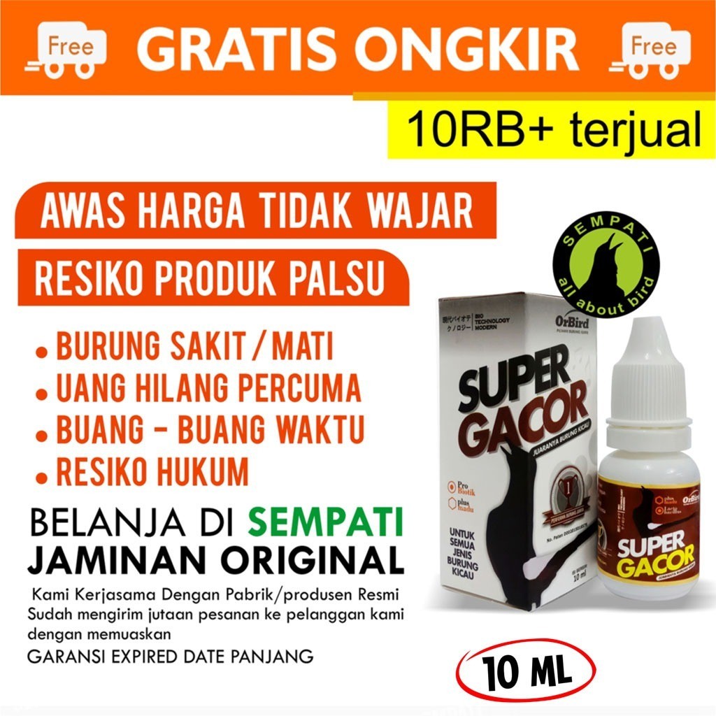 Jual SEMPATI SUPER GACOR ORBIRD VITAMIN BURUNG MENINGKATKAN NAFAS ...