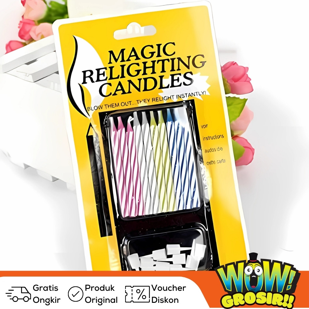 Jual Grosir!!! (1 Box isi 48 Pcs) Lilin Magic / Lilin Magic Relighting ...