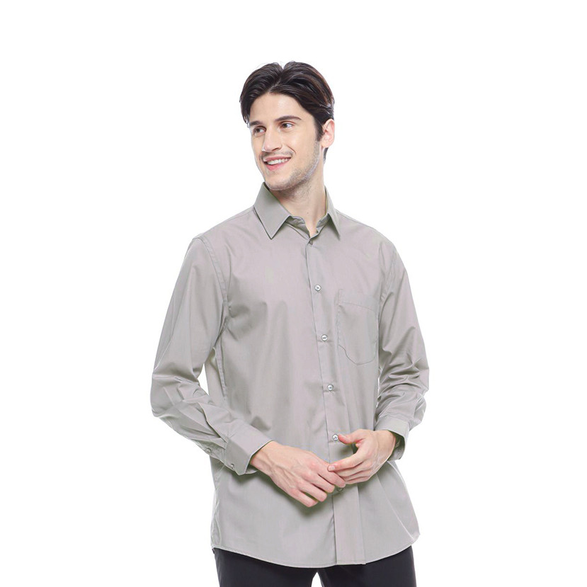 Jual TONY WALKER KEMEJA PRIA - KEMEJA ABU 02 POLOS LENGAN PANJANG - KEMEJA FORMAL PRIA | Shopee ...