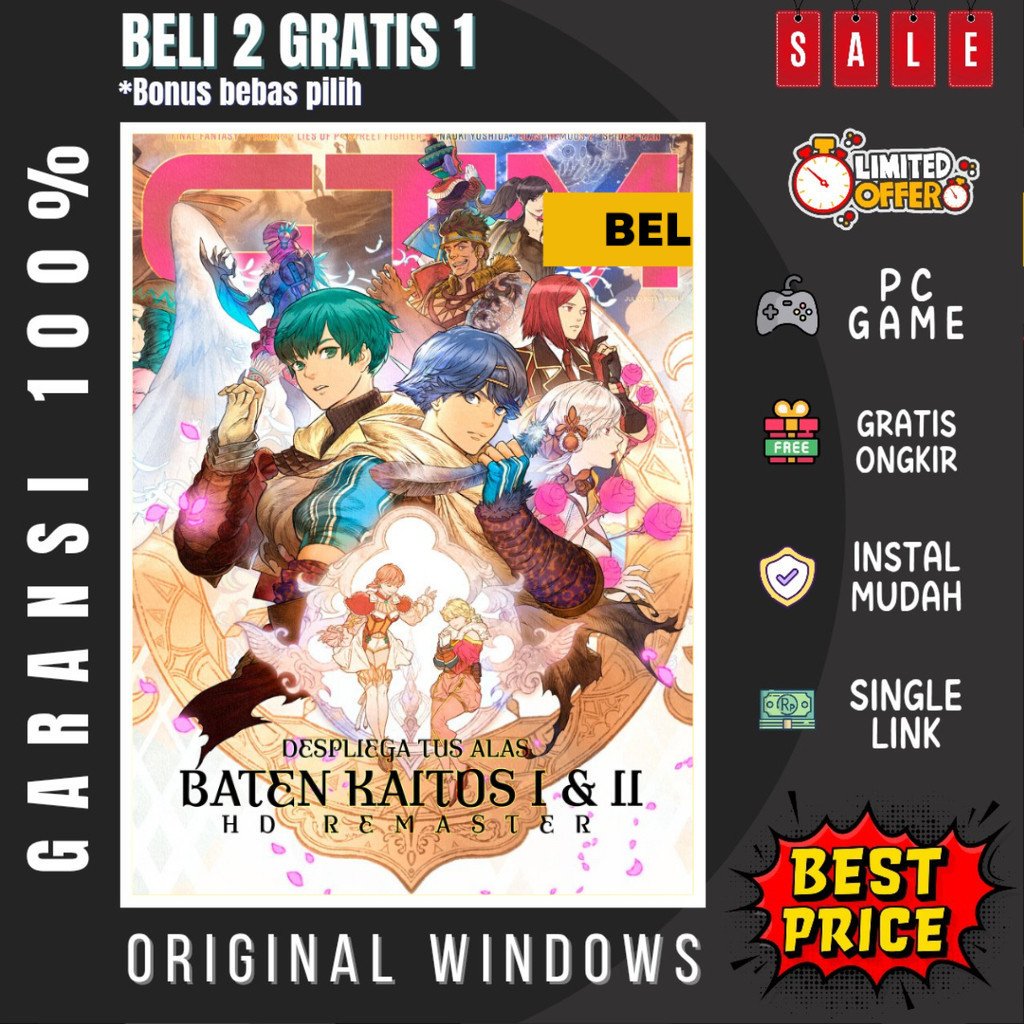 Jual BATEN KAITOS I AND II HD REMASTER - GAME PC - GAME LAPTOP - PC ...