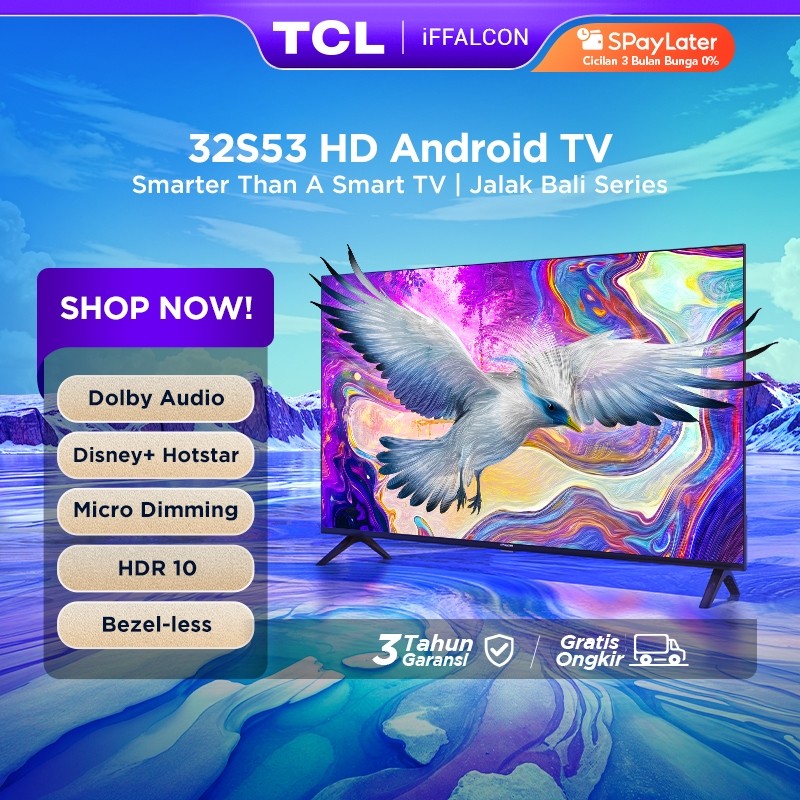 Jual LED TV TCL IFF32S53 iFFALCON Android Smart HD TV 32 inch | Shopee ...