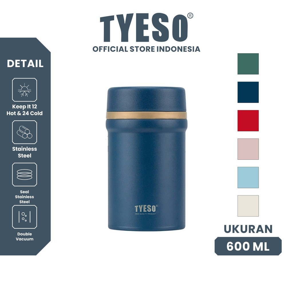 Jual Tyeso Food Jar 600ML Lunch Box SUS 316 Stainless Steel TS-8872 ...