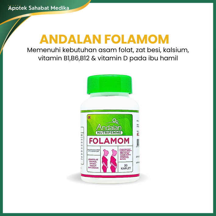Jual ANDALAN NUTRIFEMME FOLAMOM SUPLEMEN IBU HAMIL - 30 PCS | Shopee ...