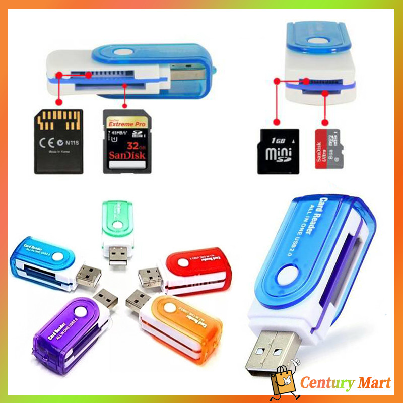 Jual Card Reader All 4In One /Memory Converter to Flashdisk 4in1 ...