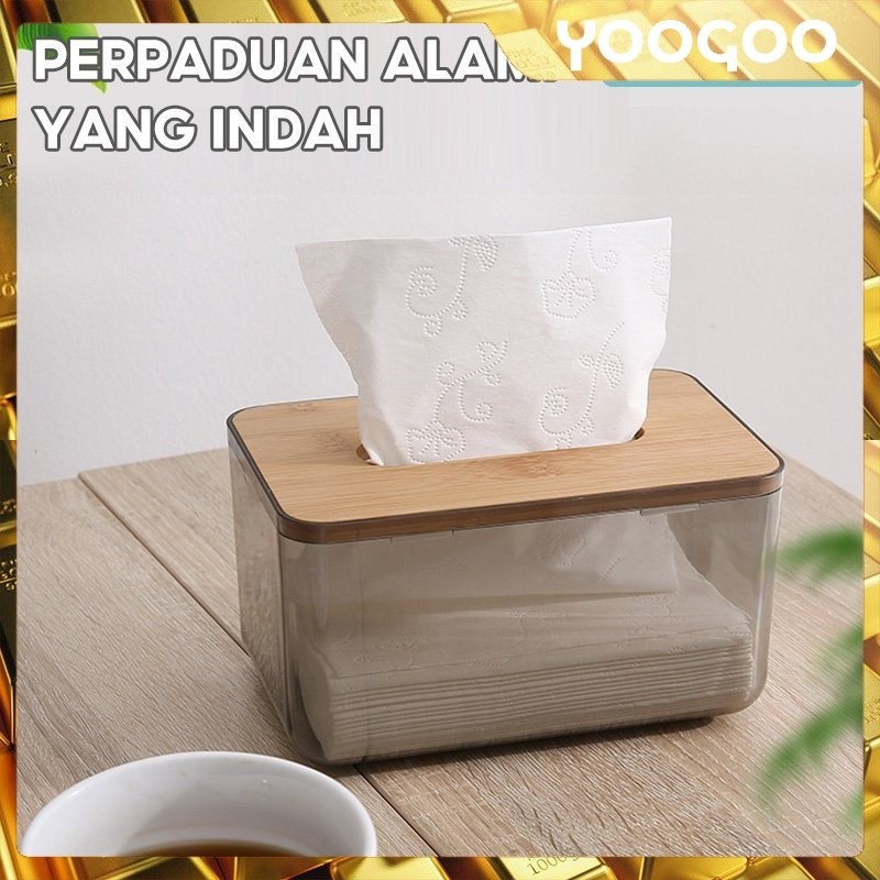 Jual YooGoo Kotak tisu transparan /Tissue Box /kotak penyimpanan tisu ...
