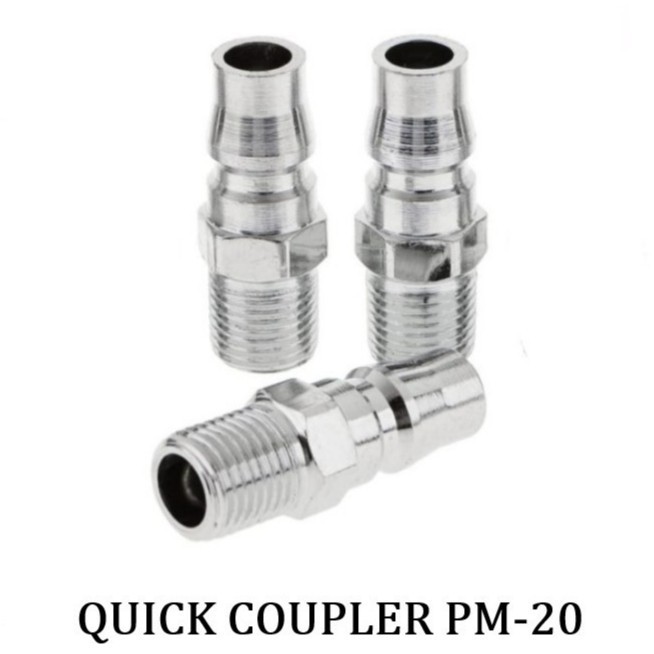 Jual Quick Coupler PM 20 Sambungan Selang Kompresor Recoil Cuk Kopler ...