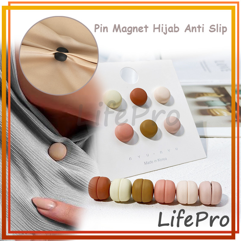Jual Pin Magnet Hijab Anti Slip Magnet Bros Aksesoris Syal Selendang ...