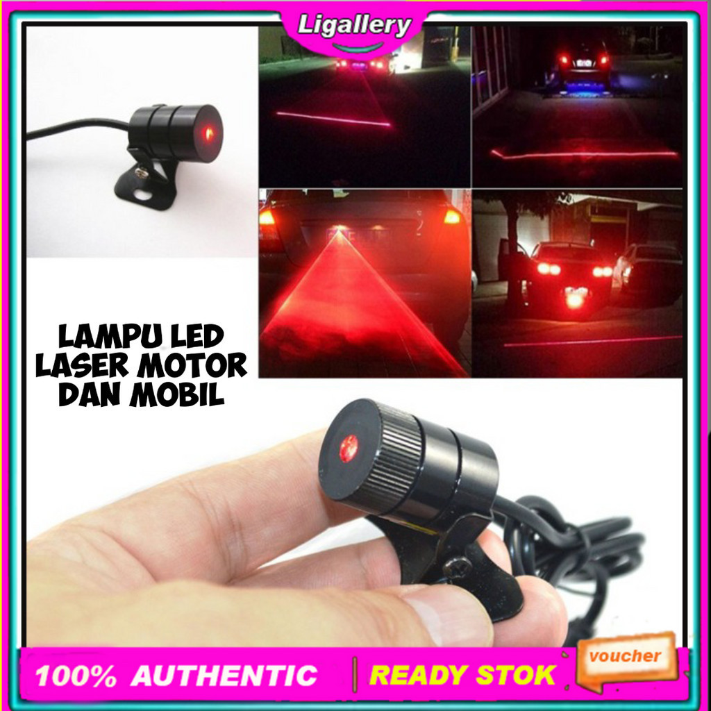 Jual Lampu LED Laser Motor Mobil Foglamp Rear Fog Light Safety Laser ...
