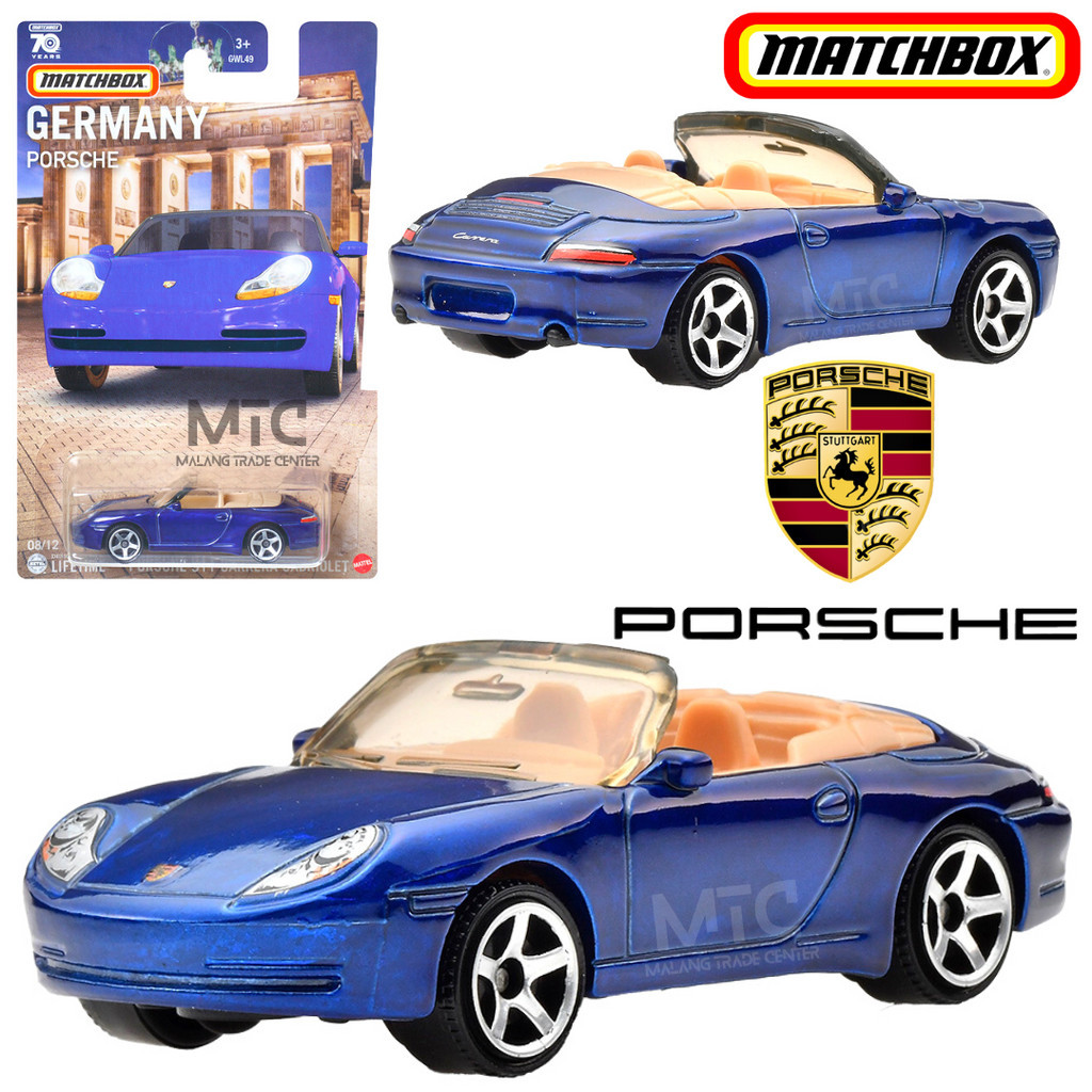 Jual Matchbox Porsche 911 Carrera Cabriolet Germany | Shopee Indonesia