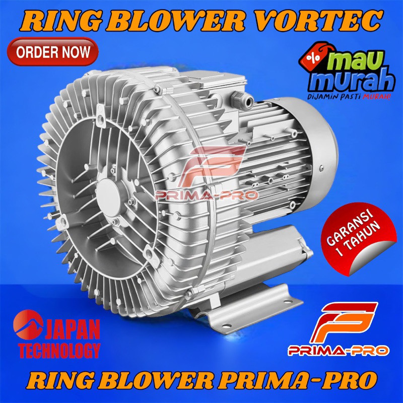 Jual RING BLOWER PRIMAPRO 2HP 1,5KW CENTRIFUGAL BLOWER VORTEX TAMBAK ...
