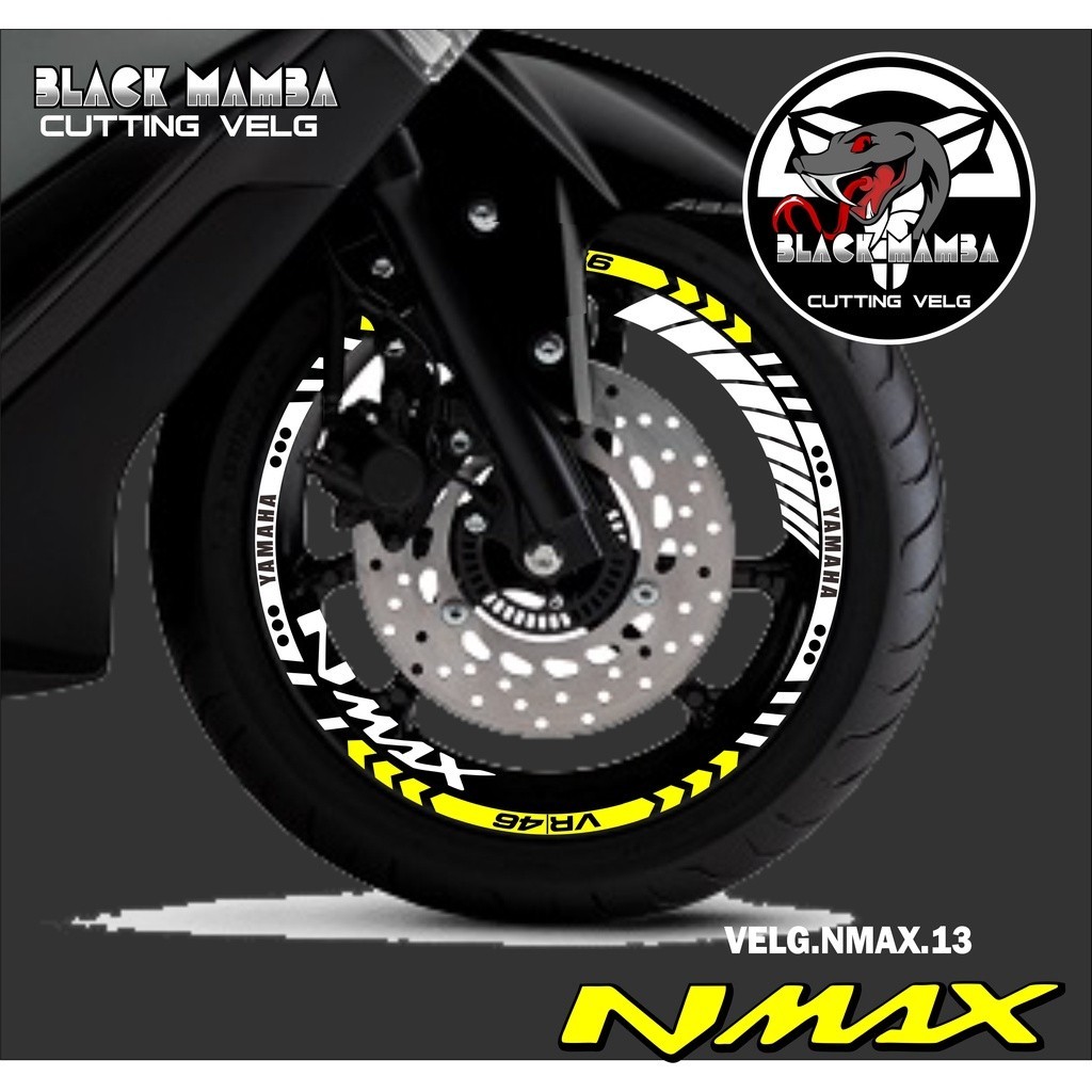 Jual (COD) CUTTING STICKER VELG NMAX - STIKER LIS LIST VARIASI BAN/VELG ...