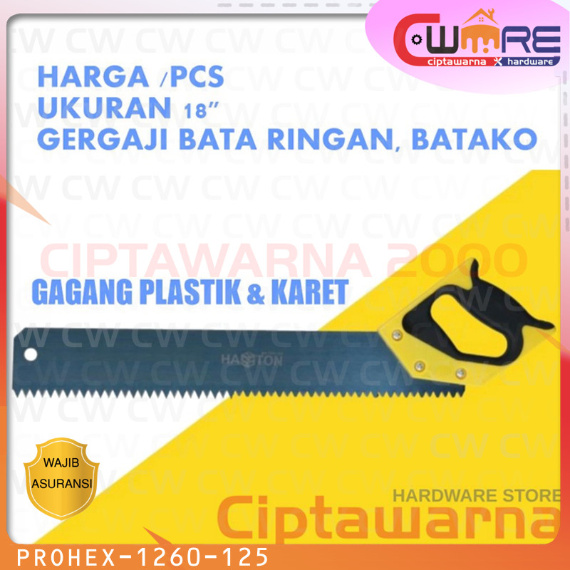 Jual Gergaji bata ringan hebel batako 18" inch Hasston Prohex 1260-125 ...