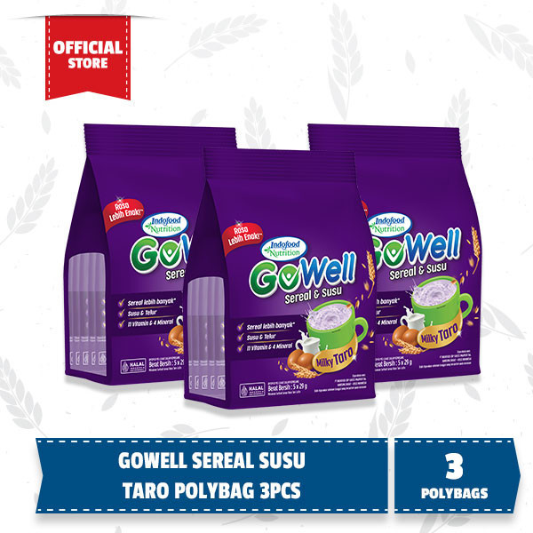 Jual 3 PACK - Gowell Sereal Susu Rejuv Polybag Taro | Shopee Indonesia
