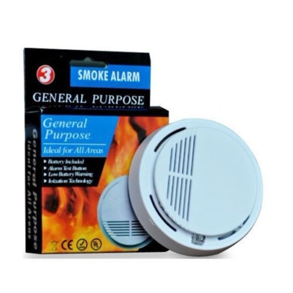 Jual Smoke Detector Sensor Pendeteksi Asap Deteksi Kebakaran Portable ...