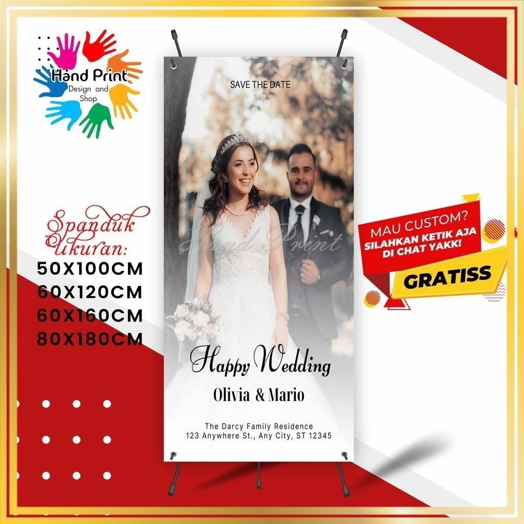 Jual SPANDUK BANNER Wedding Selamat Datang Di Pernikahan kami E MMT ...