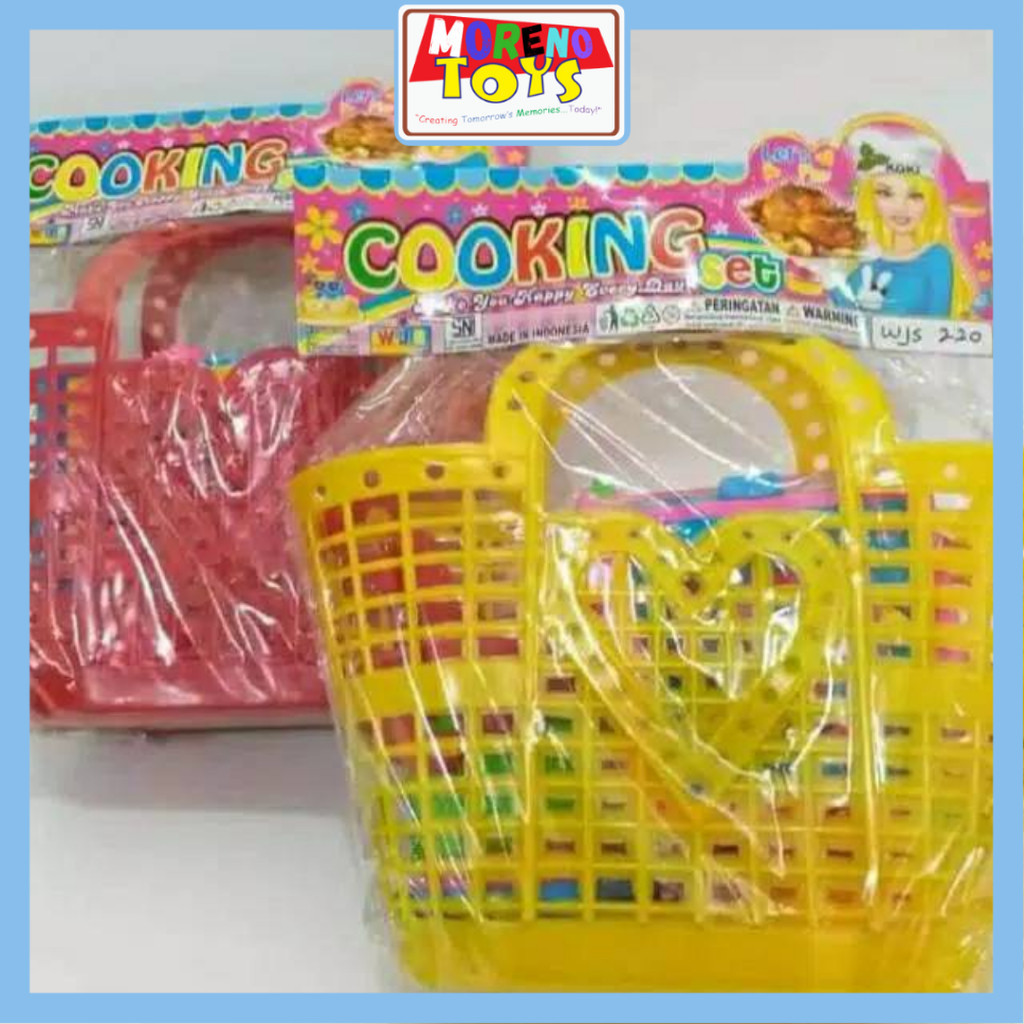 Jual Mainan edukasi anak masak-masakan Cooking Set Keranjang Belanja ...