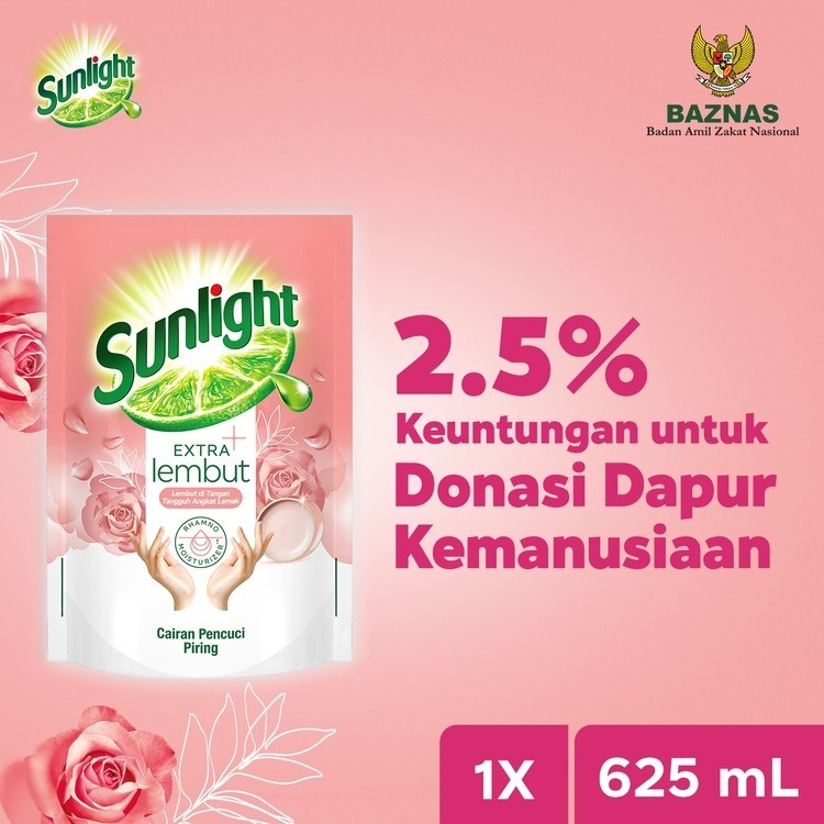 Jual Sunlight Extra Lembut Sabun Cuci Piring 625ml | Shopee Indonesia
