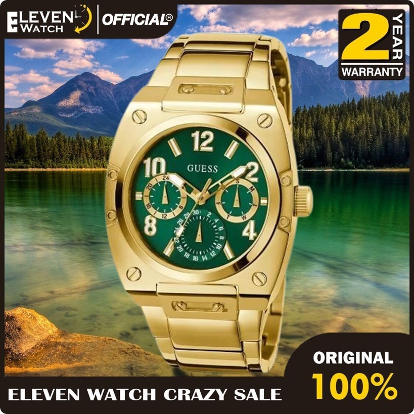 Jual [Promo] Jam Tangan Pria Guess GW0624G2 Prodigy Green Dial ...
