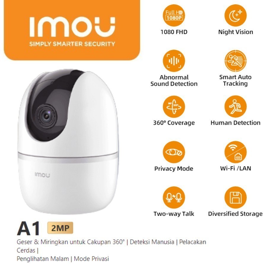 Jual IMOU Ranger A1 2MP IPC-A22EP-G-V2 IP CAMERA CCTV INDOOR WIFI ...