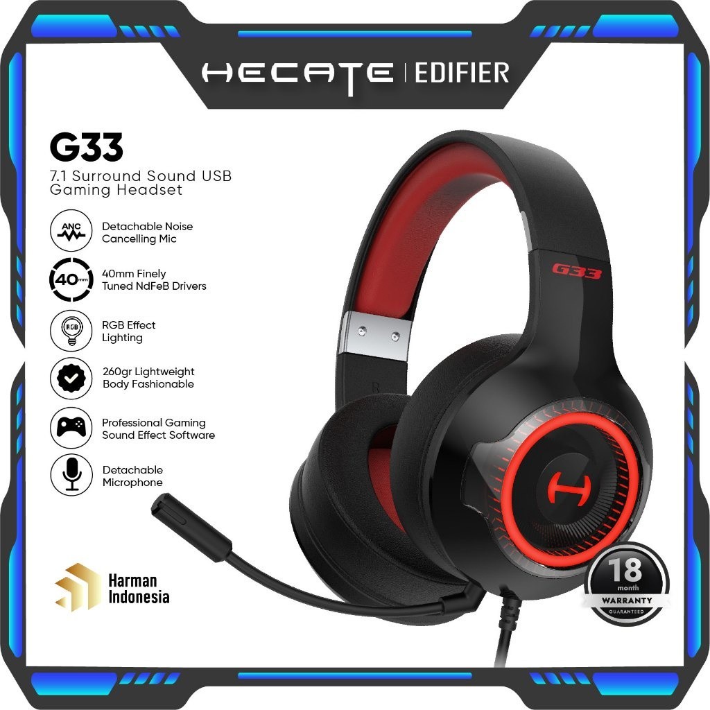 Jual EDIFIER Hecate G33 New Season 7.1 Surround Sound USB Gaming ...