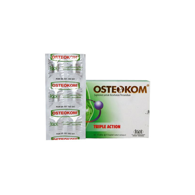 Jual Osteokom GCM 6 Kaplet Vitamin Tulang dan Sendi | Shopee Indonesia