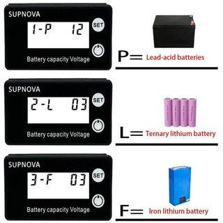 Jual SUPNOVA DC Battery Voltmeter DC 8V-100V Capacity Indicator Power ...