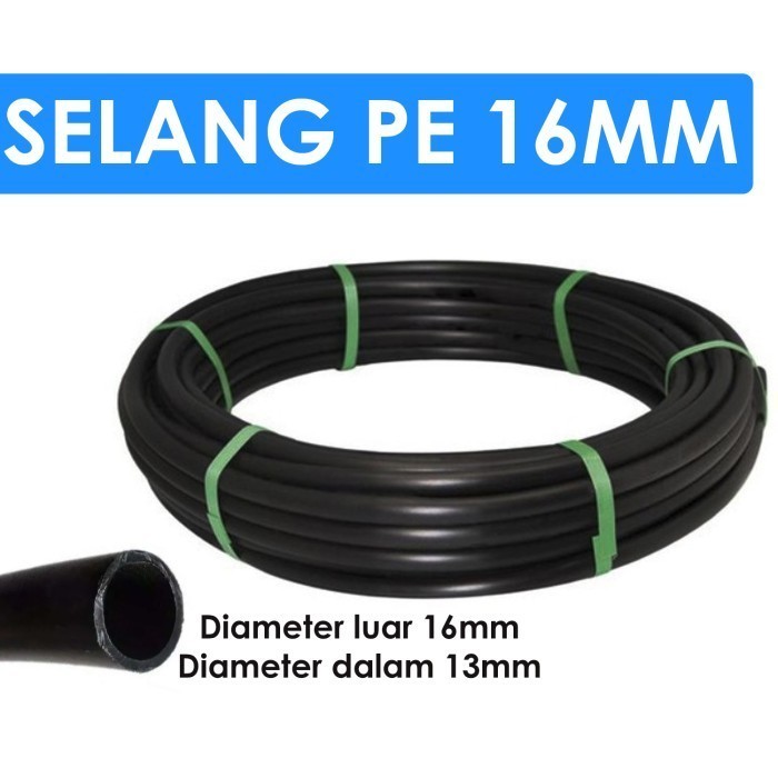 Jual Selang PE 16mm selang air ukuran 16mm atau 1/2 inch - 50 METER ...