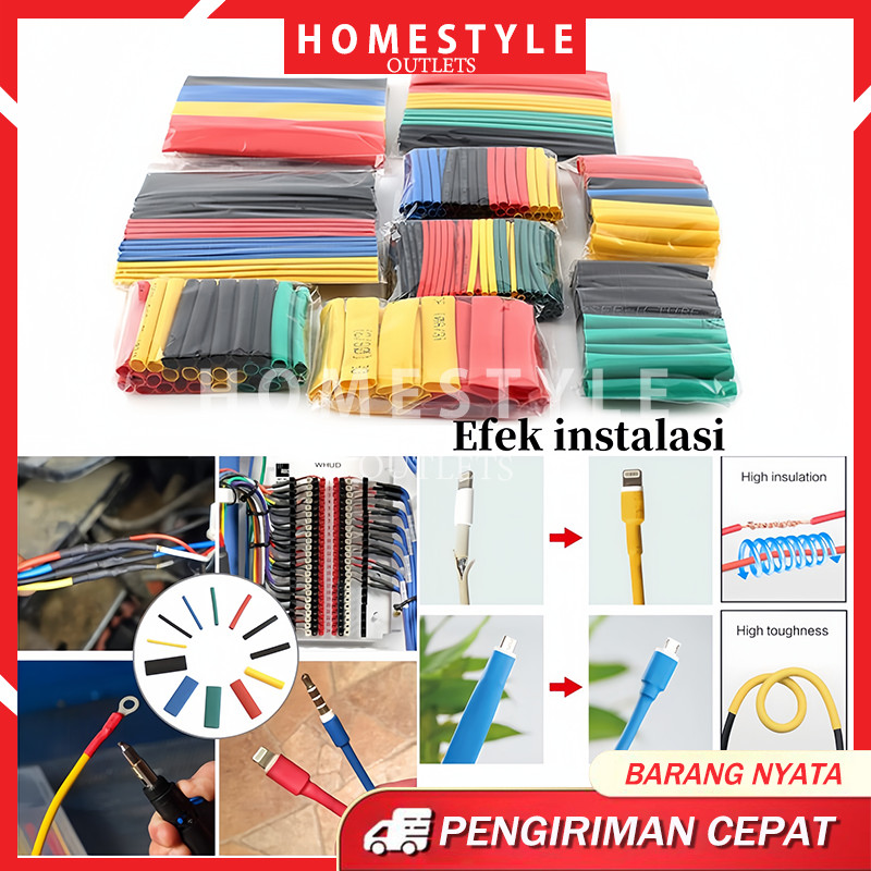 Jual Isolasi Kabel Bakar Heat Shrink / Bakar Konektor Penyambung Kabel ...