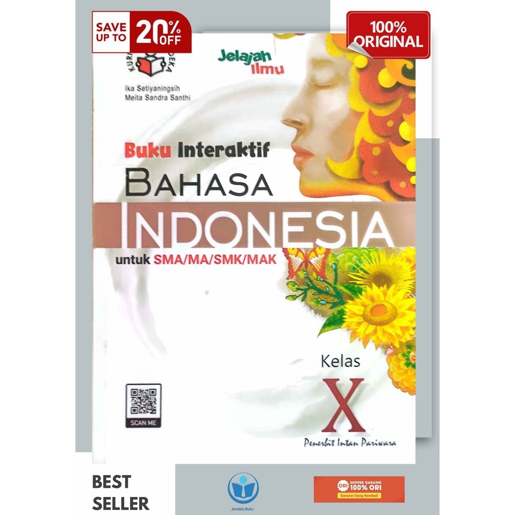 Jual Buku Paket Interaktif Bahasa Indonesia SMA Kelas 10 Kurikulum Merdeka Intan pariwara Tahun ...